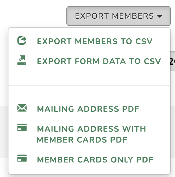 Exporting Your Member Data